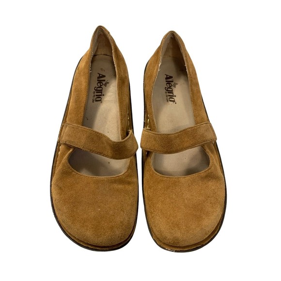 Alegria Shoes Alegria Algf Womens Size Us 951 Eu 40 Tan Maryjane Slip On Shoes Poshmark